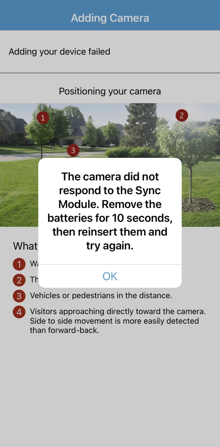 Blink Camera Won't Connect to Sync Module: Fix [2023] - BlinqBlinq