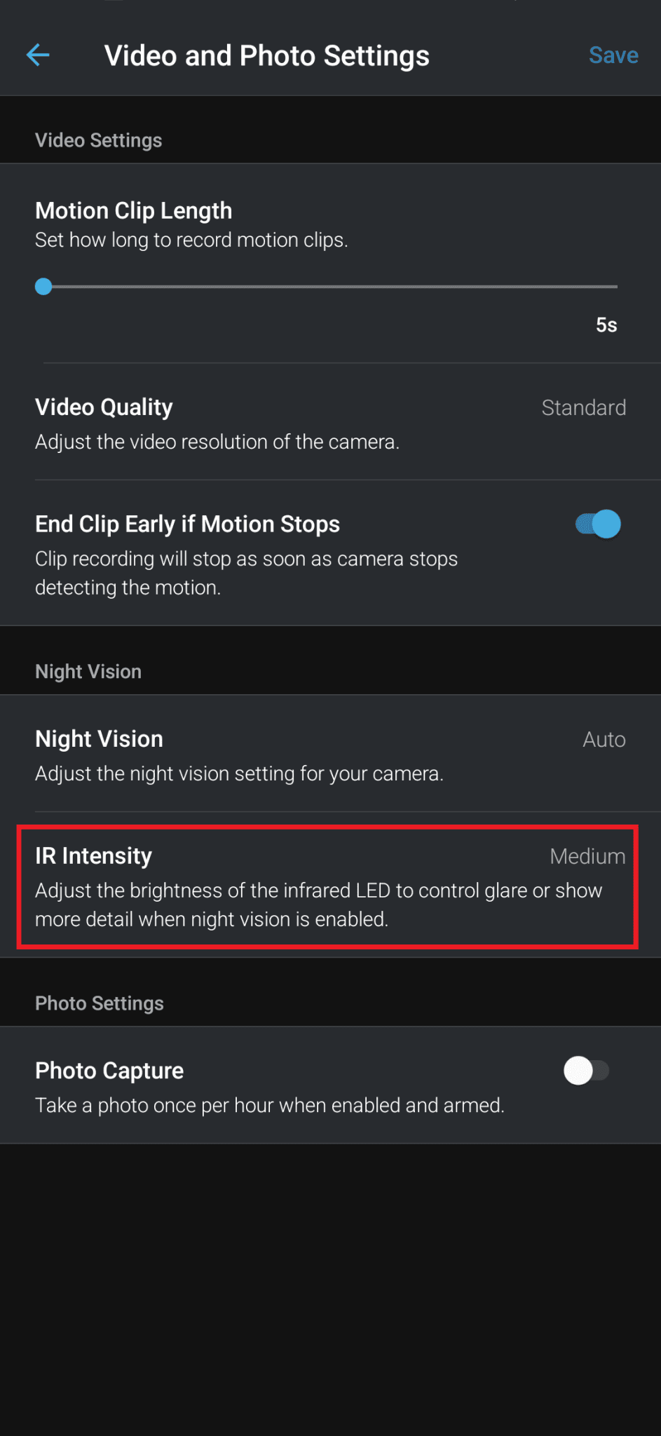What is IR Intensity On Blink Camera? - BlinqBlinq